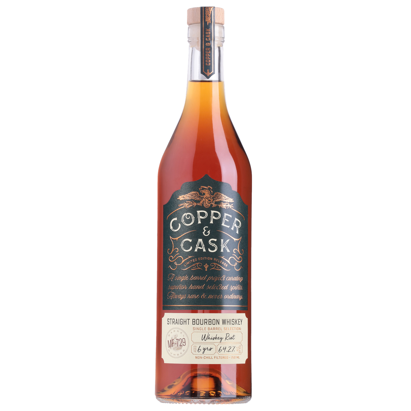Whiskey Riot MF-729 6yr Bourbon – Copper and Cask